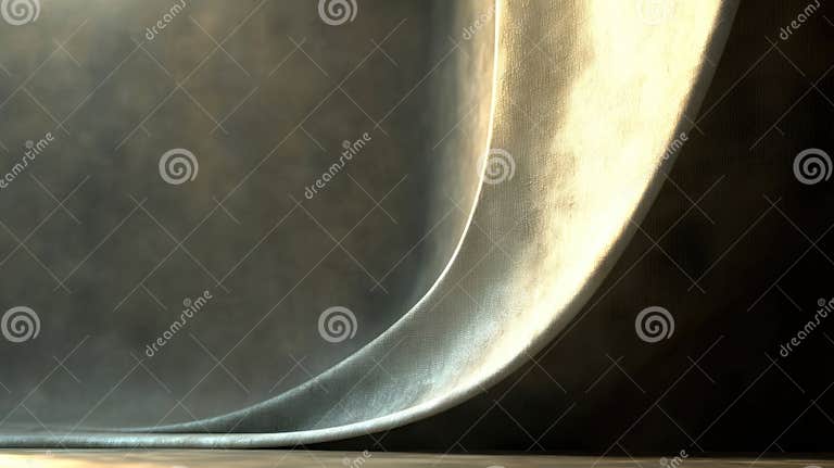 A Close-up View of a Smooth, Curved Surface with Soft Lighting and ...