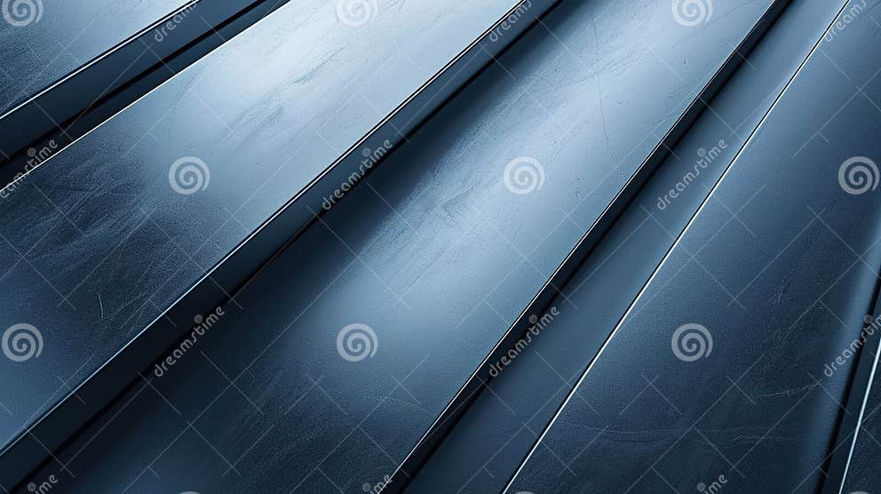 Close-Up View of Smooth Metallic Sheets Overlapping on a Construction ...