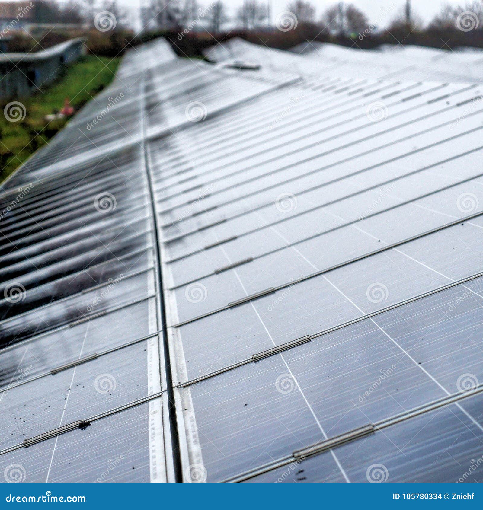 Close-up View of a Solar Power Plant for Power Generation from a Stock ...