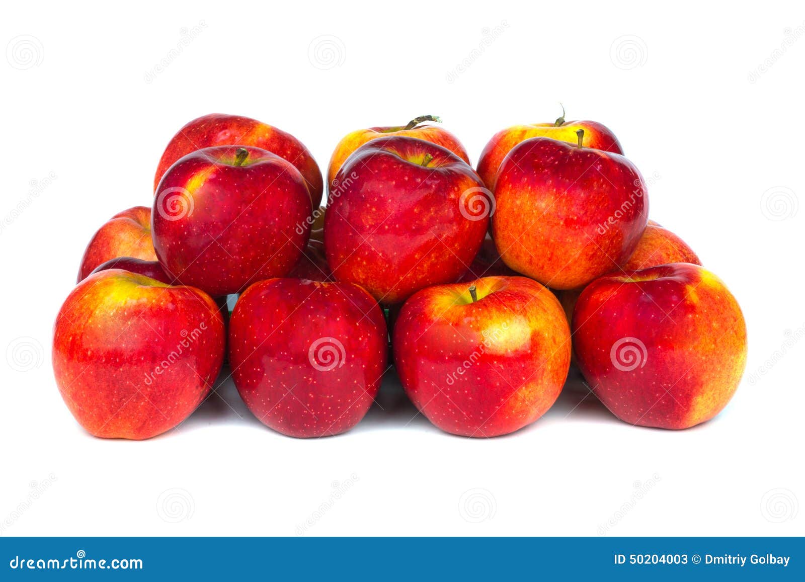 Close Up View of Some Red Apples Stock Image - Image of vivid, juicy ...