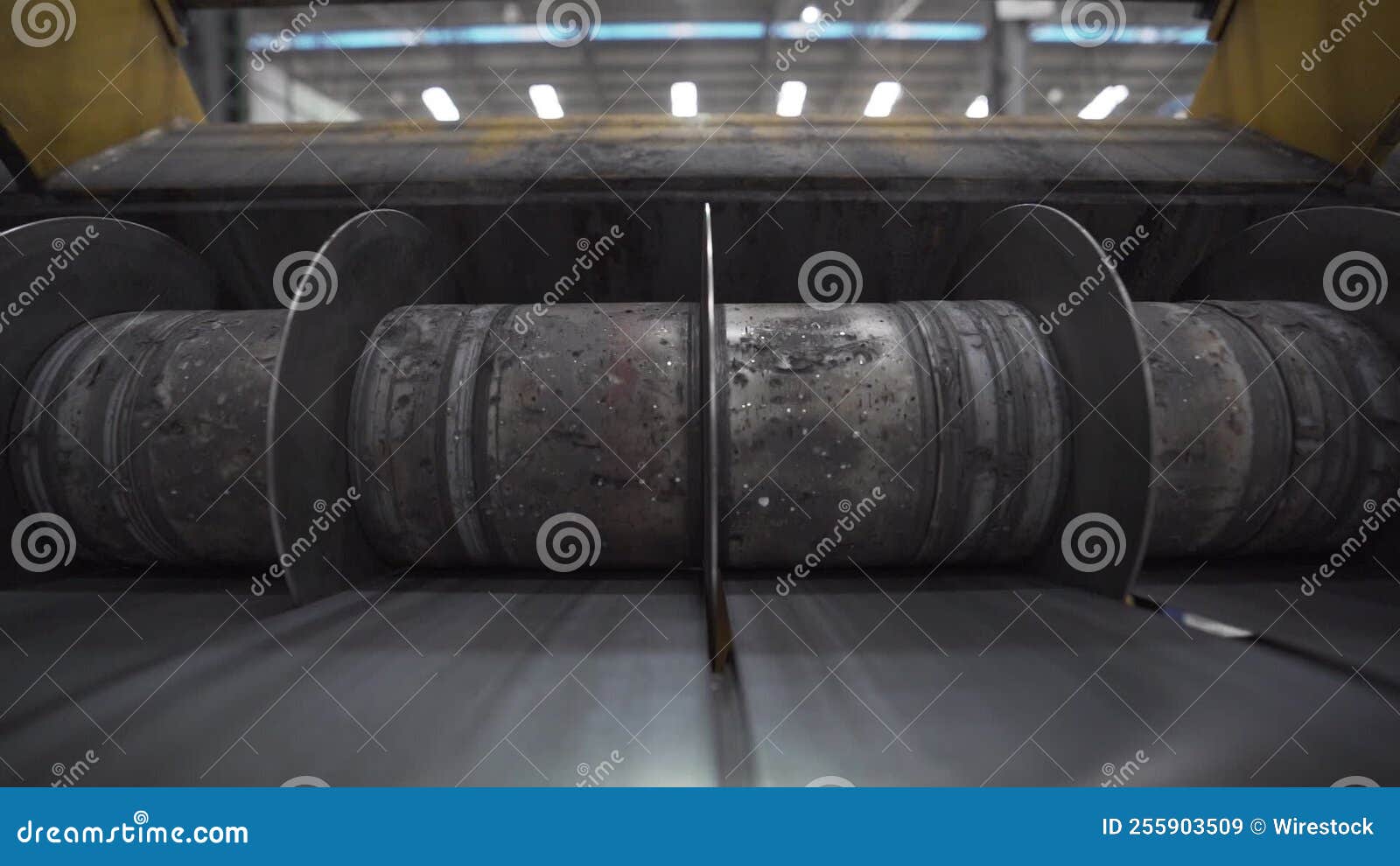 Close-up View of a Spiral Rolling Machine Working in a Factory Stock ...