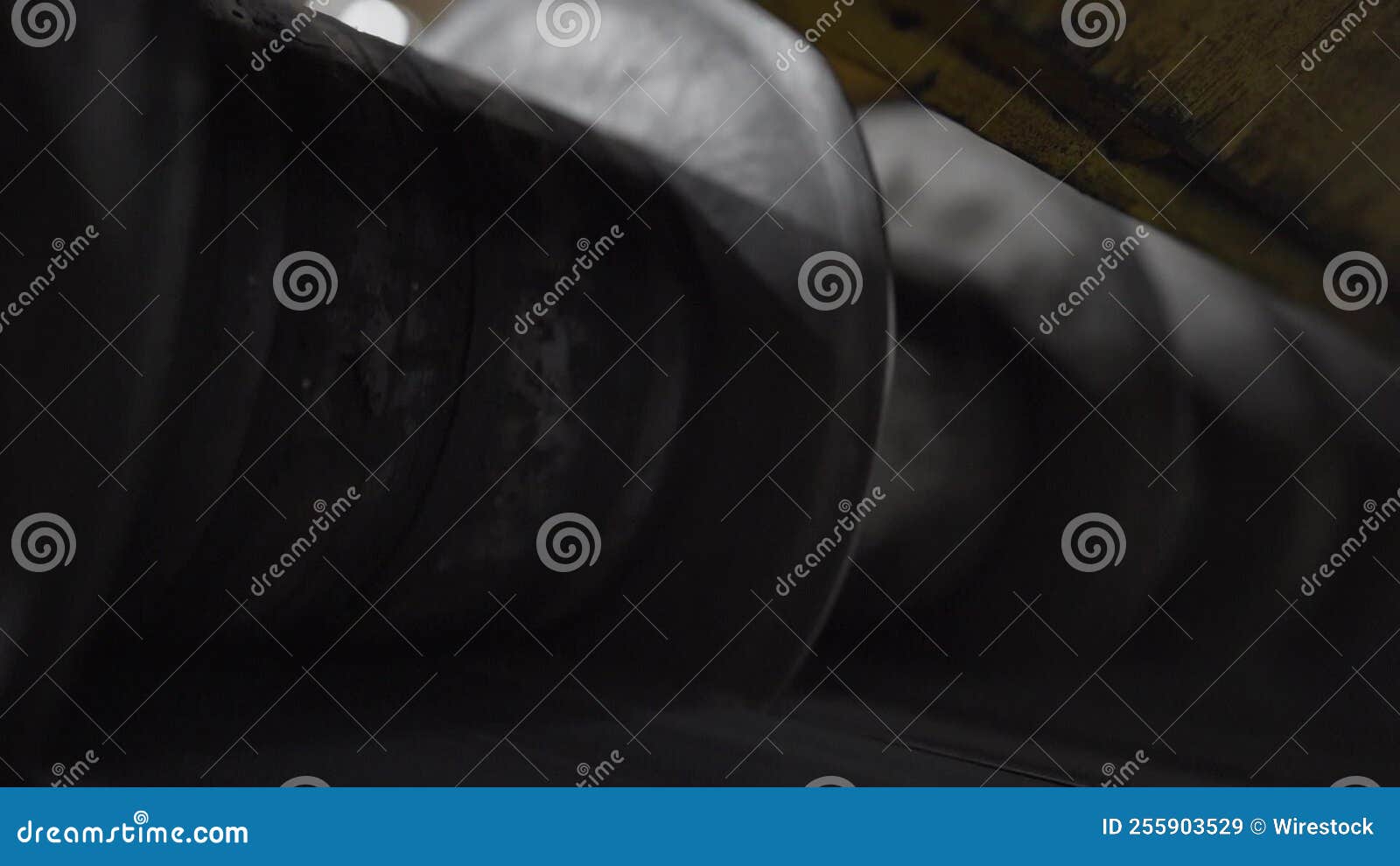 Close-up View of a Spiral Rolling Machine Working in a Factory Stock ...