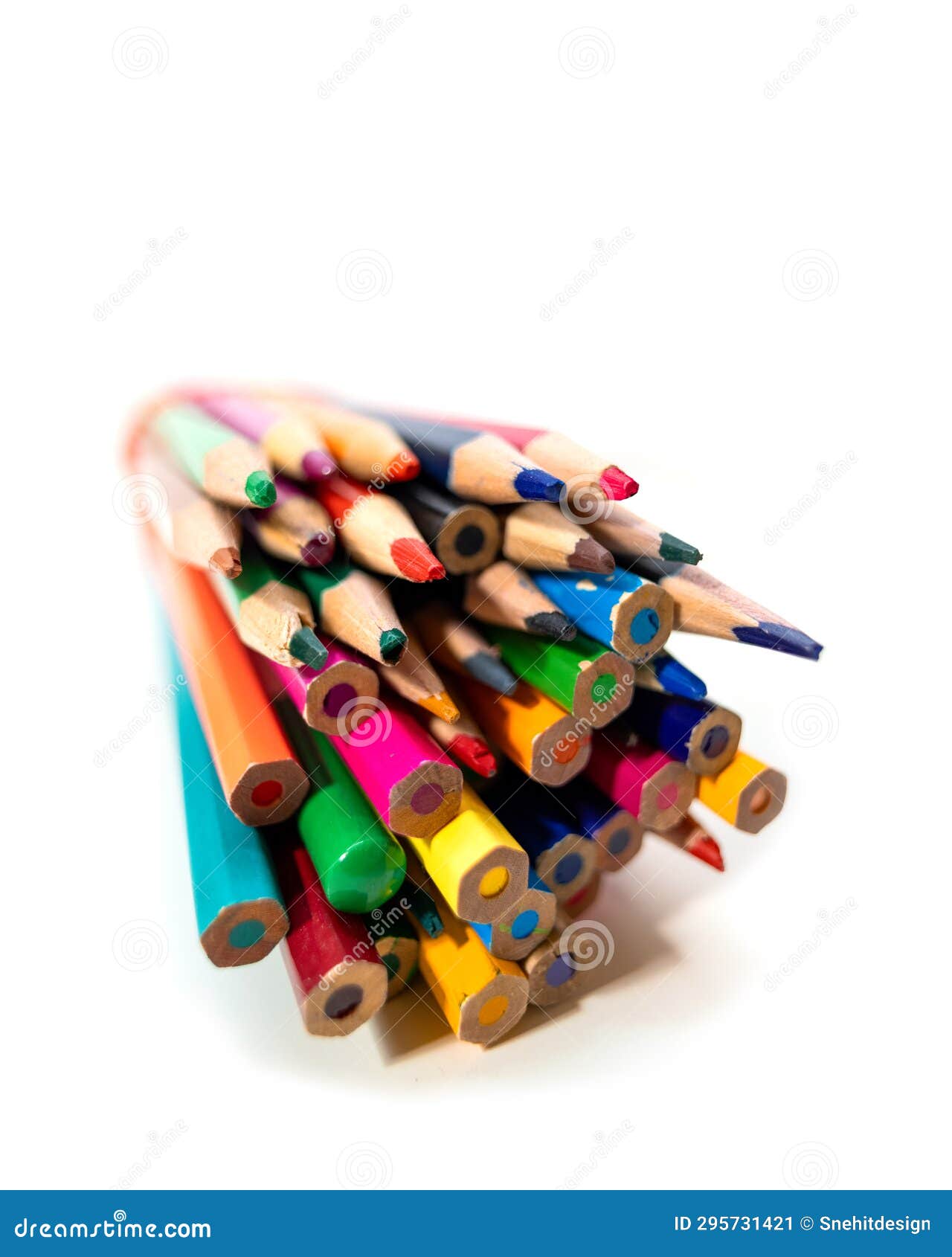 Stack Of Colorful Vintage Tea Cups On Yellow Table Against Petrol ...