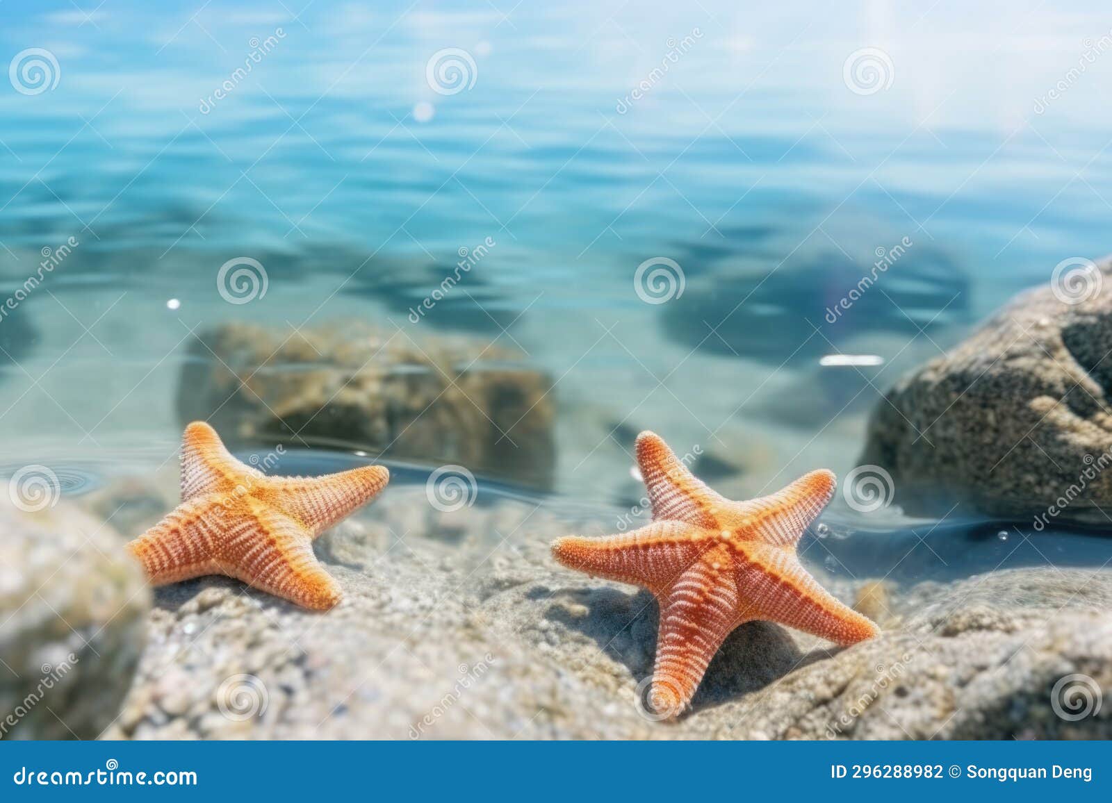 Close-up View of Star Fish on Tropical Beach. Stock Illustration ...