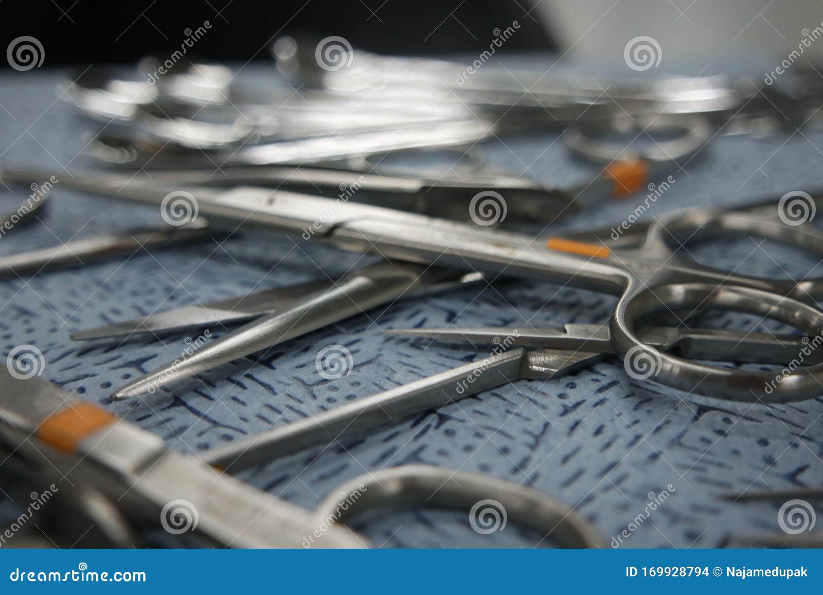 Close-up View of Sterile Medical Instruments for Surgery Stock Photo ...