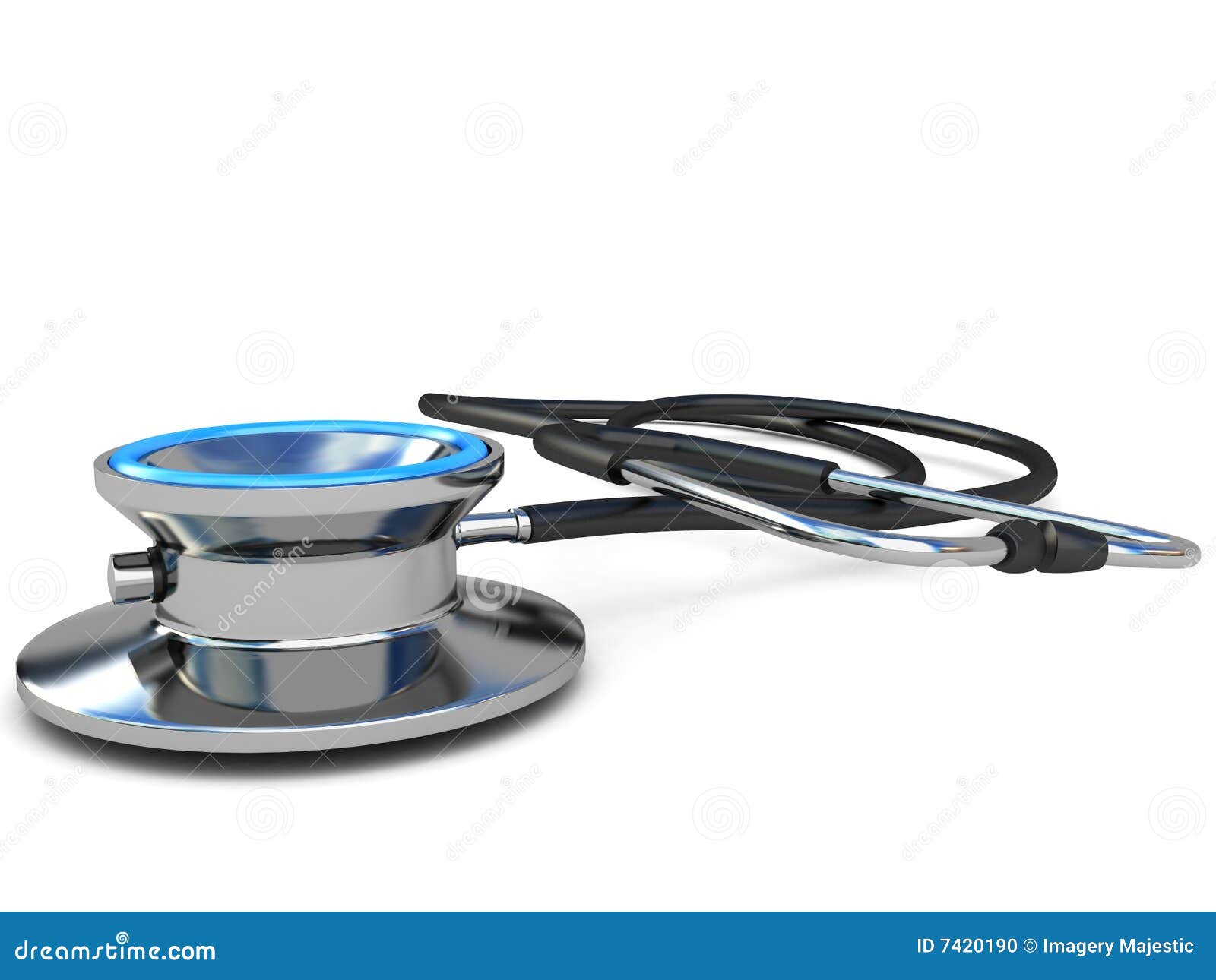 Close Up Stethoscope ,knee Jerk And Spine Model On White Background ...