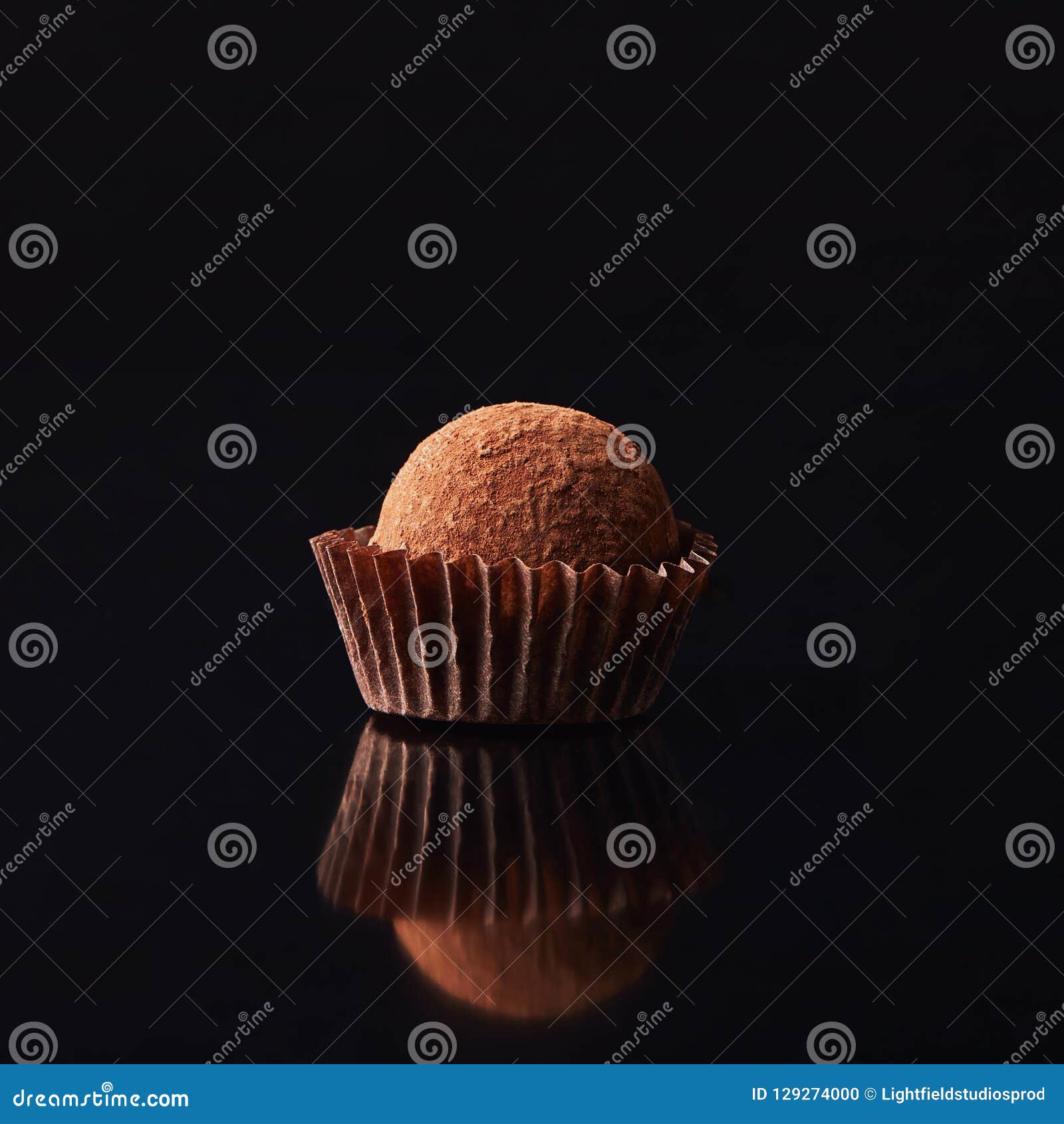 Close Up View of Sweet Truffle Candy Stock Photo - Image of chocolate ...
