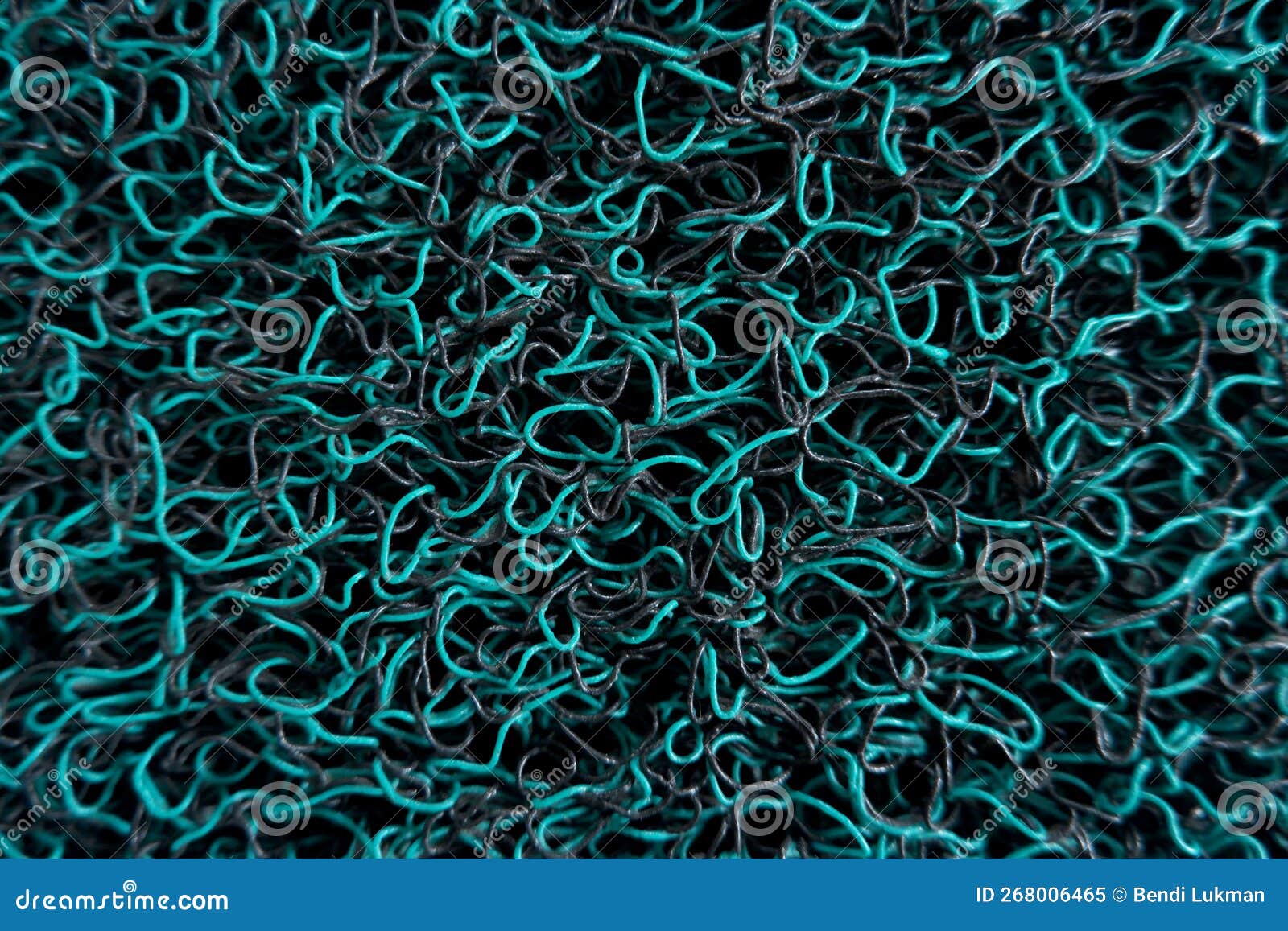 Close Up View, the Texture of the Mat is Made of Light Blue Plastic ...