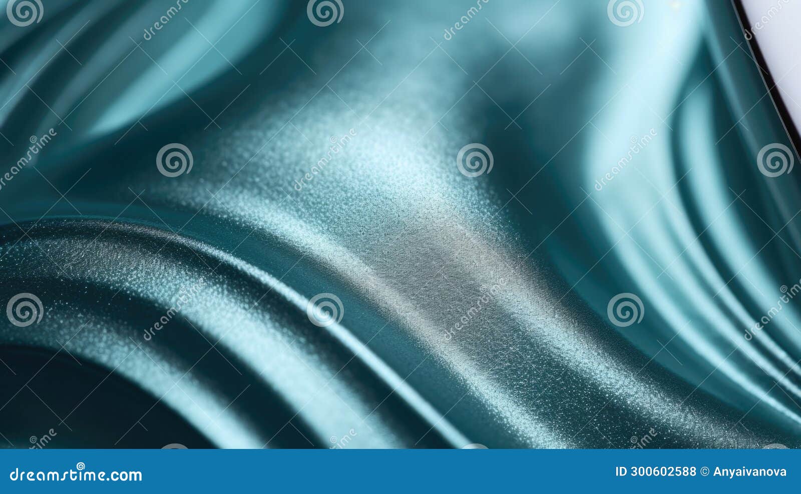 A Close Up View of a Tile, Cyan Colored Wavy Surface Stock Illustration ...