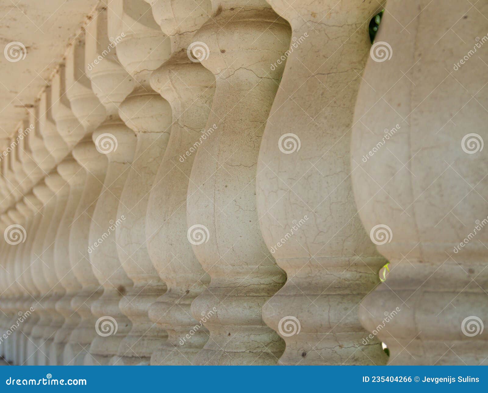 Close Up View To the Antique Vertical Column. Stock Photo - Image of ...