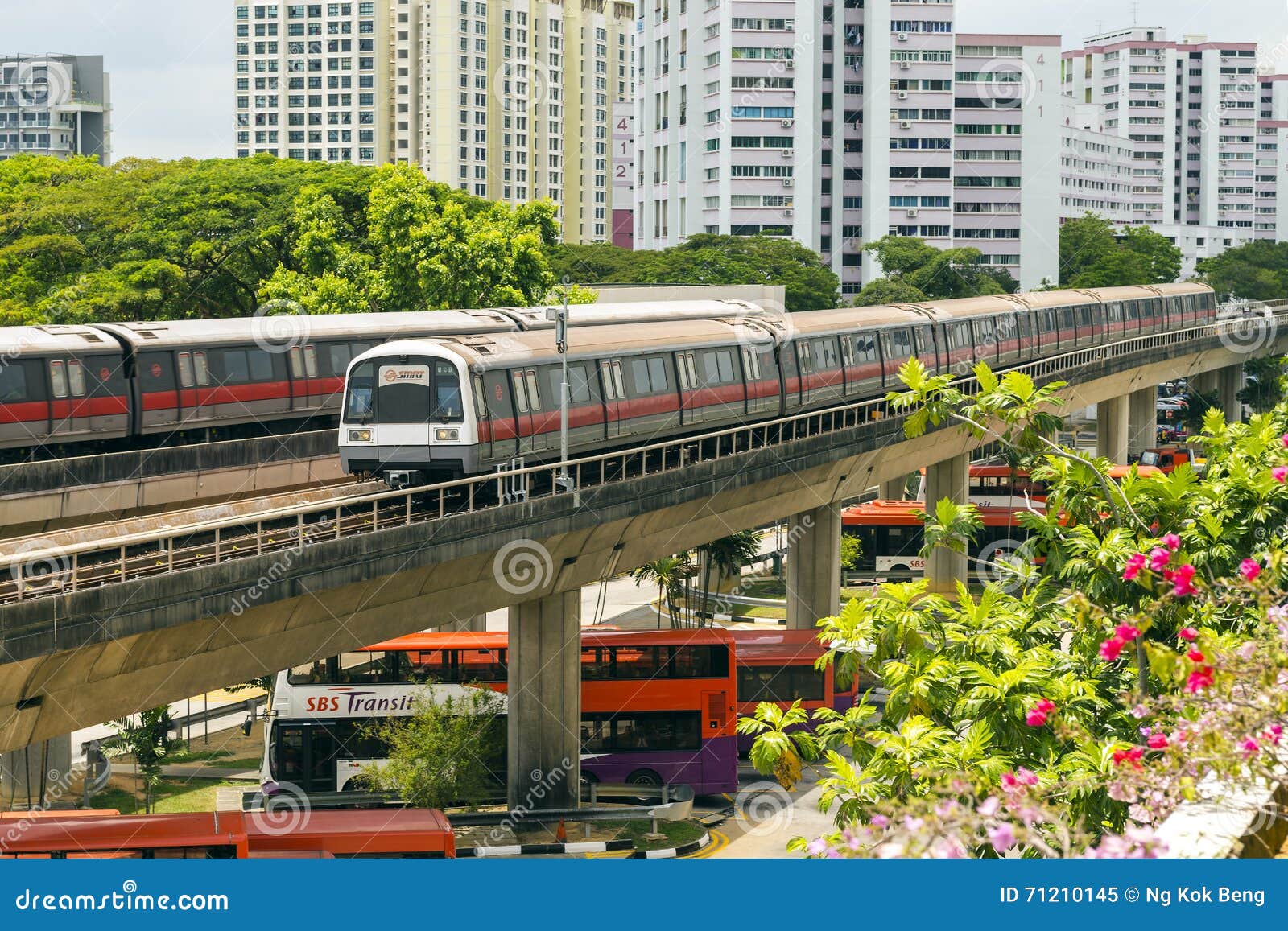View Of Eunos Mass Rapid Transit (mrt) Train Station. Editorial Image ...