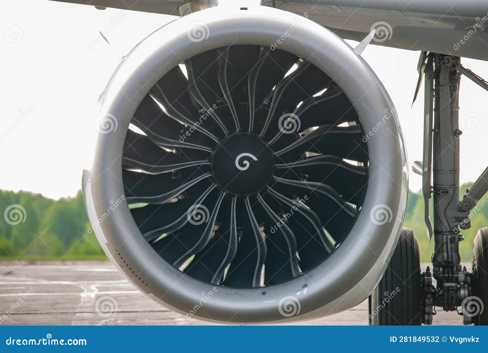 Close Up View of a Turboprop Engine of an Airplane Stock Photo - Image ...