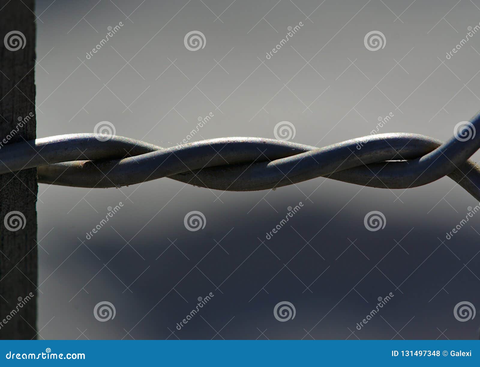 Close Up View of Twisted Wires Stock Photo - Image of grey, rope: 131497348