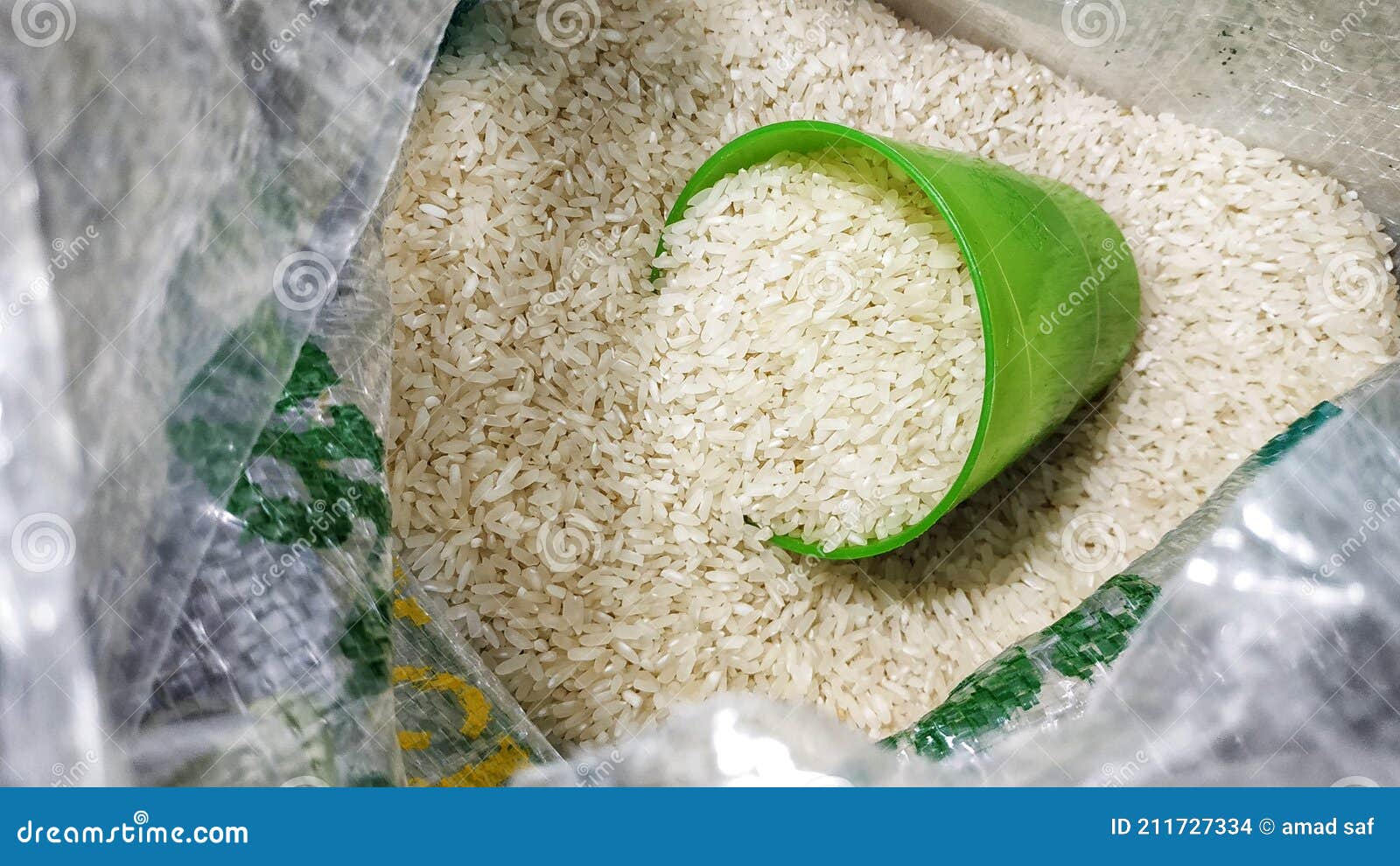 Close Up View Uncooked White Rice or Rice Seeds Stock Photo - Image of ...