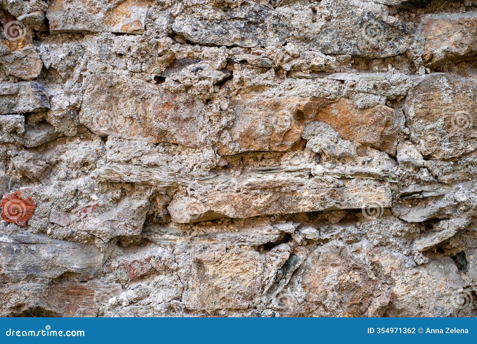 Close-up View of Uneven Bricks with Rough Texture Stock Photo - Image ...