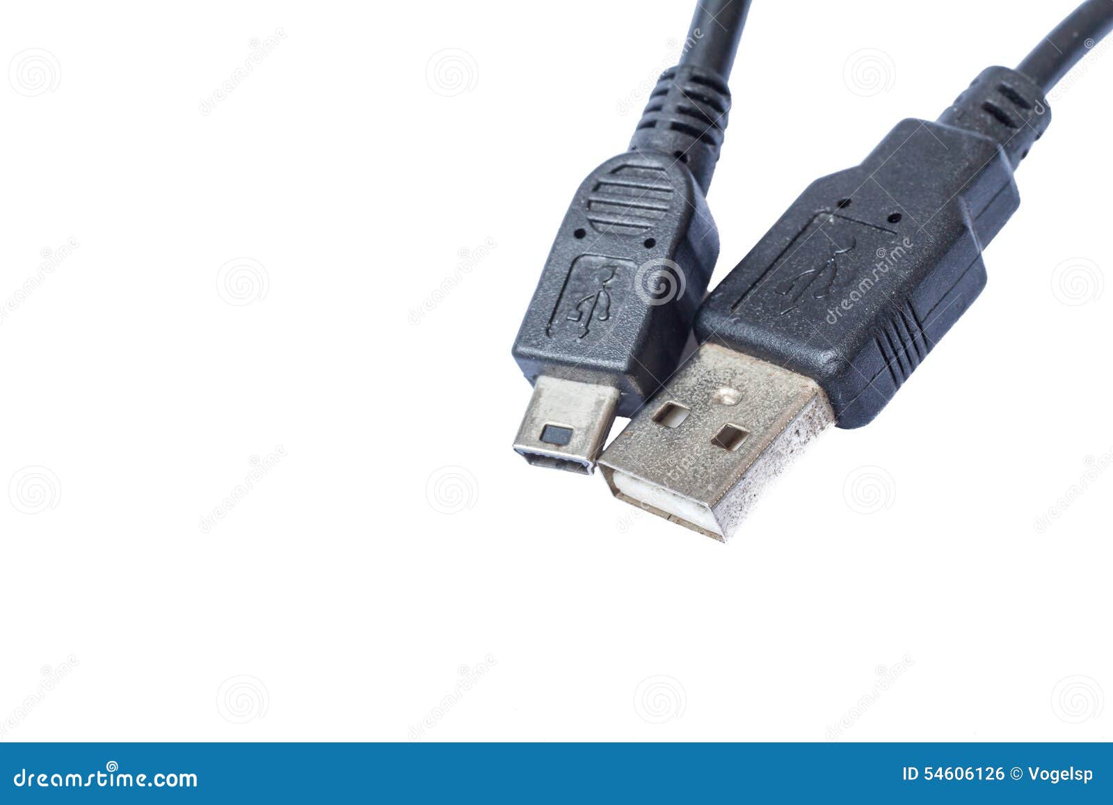 Close Up View of USB and Mini USB Connector Stock Photo - Image of ...