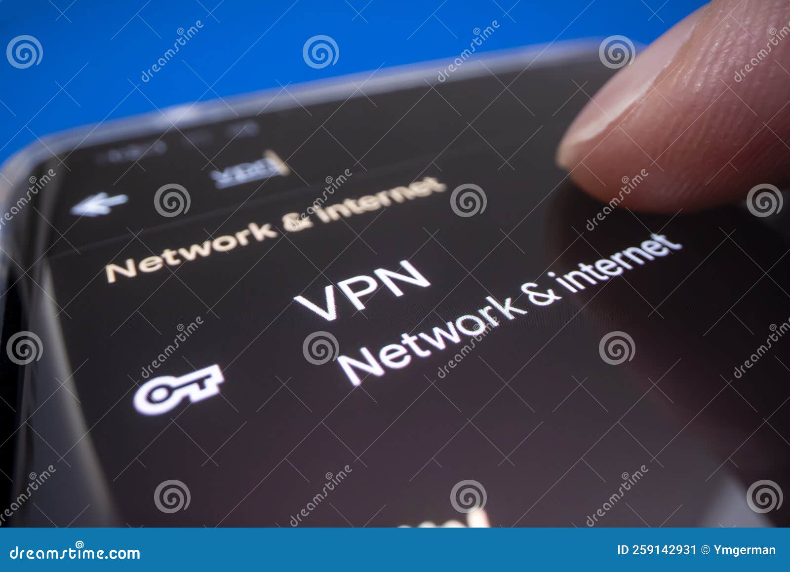 Close-up View of Using the Built-in Android VPN on Google Pixel 7 Pro ...