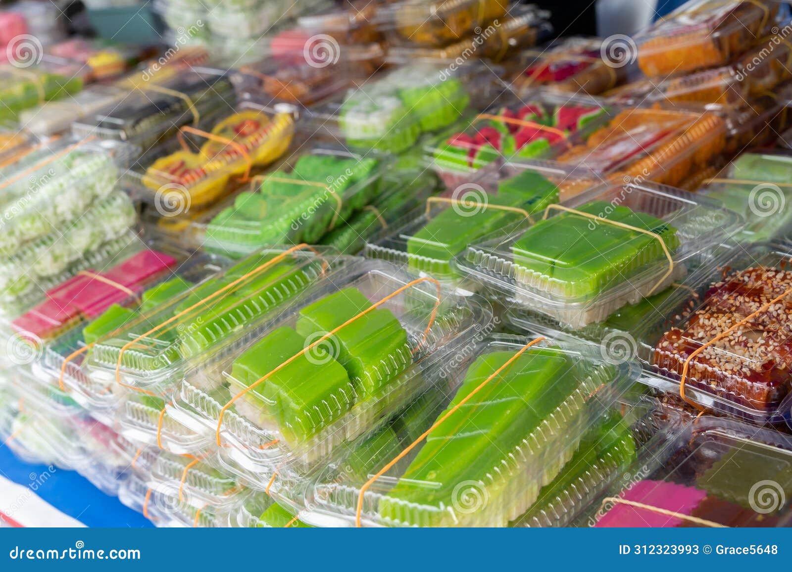 Close-up View of Various Types of Foods and Snacks Selling at the ...