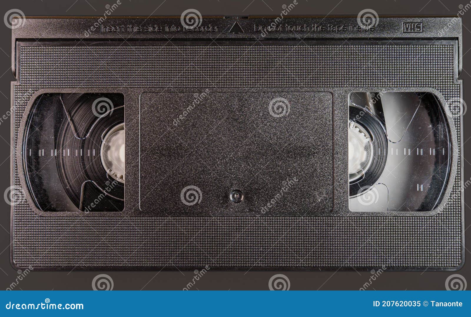 Close Up View of a VHS Tape into a VCR Player Stock Image - Image of ...