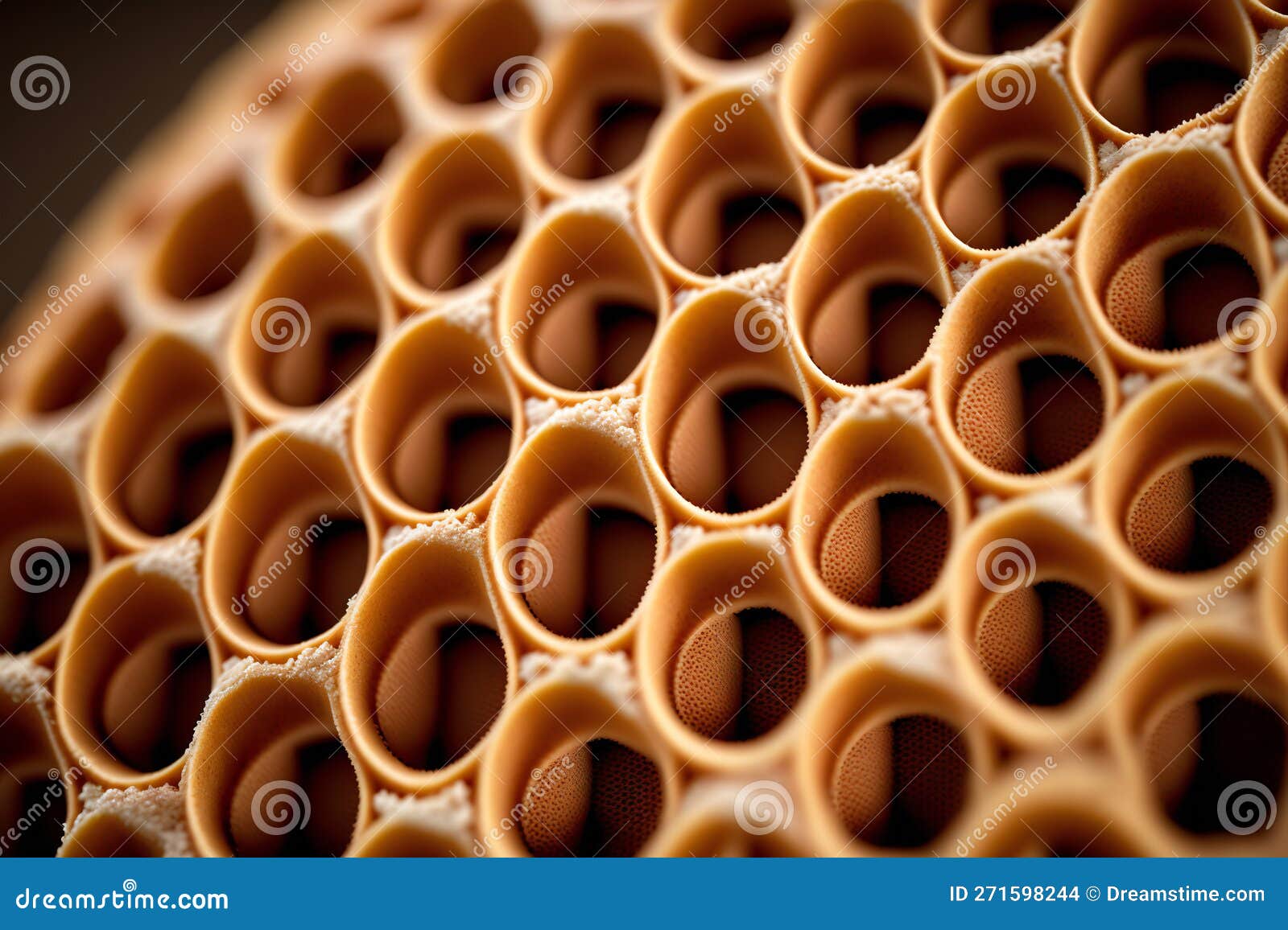 Close Up View of a Waffle Texture, Abstract, Textures Stock ...