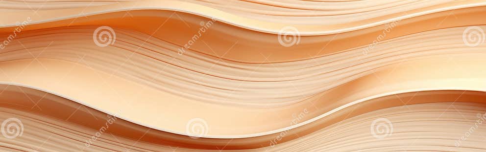 Close-Up View of Wavy Beige Background Stock Illustration ...