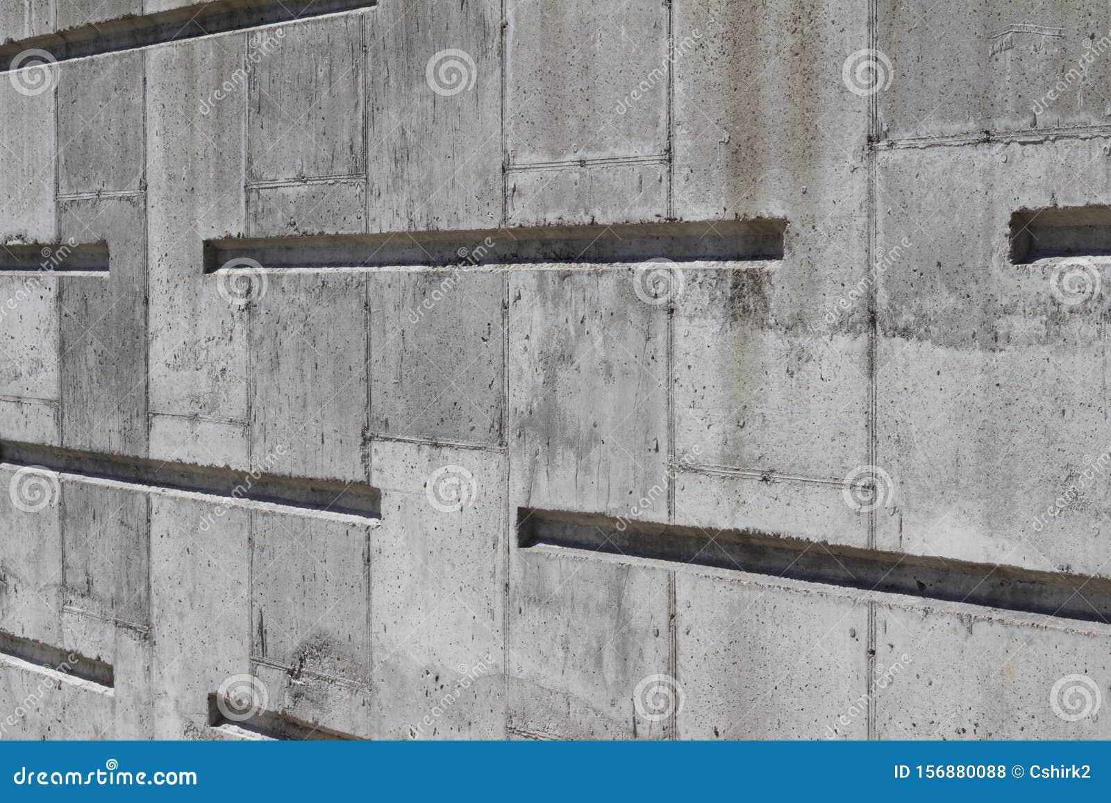 Close Up View of a Modern White Concrete Stone Wall Texture with Line ...