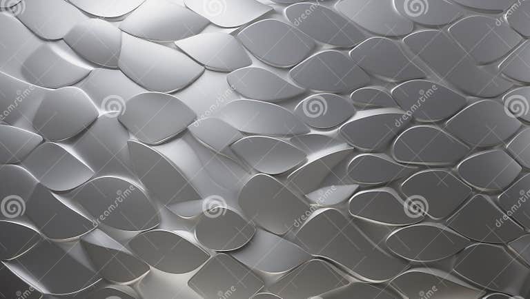 Close-up of White 3D Wall Panel Featuring Pattern of Interlocking ...