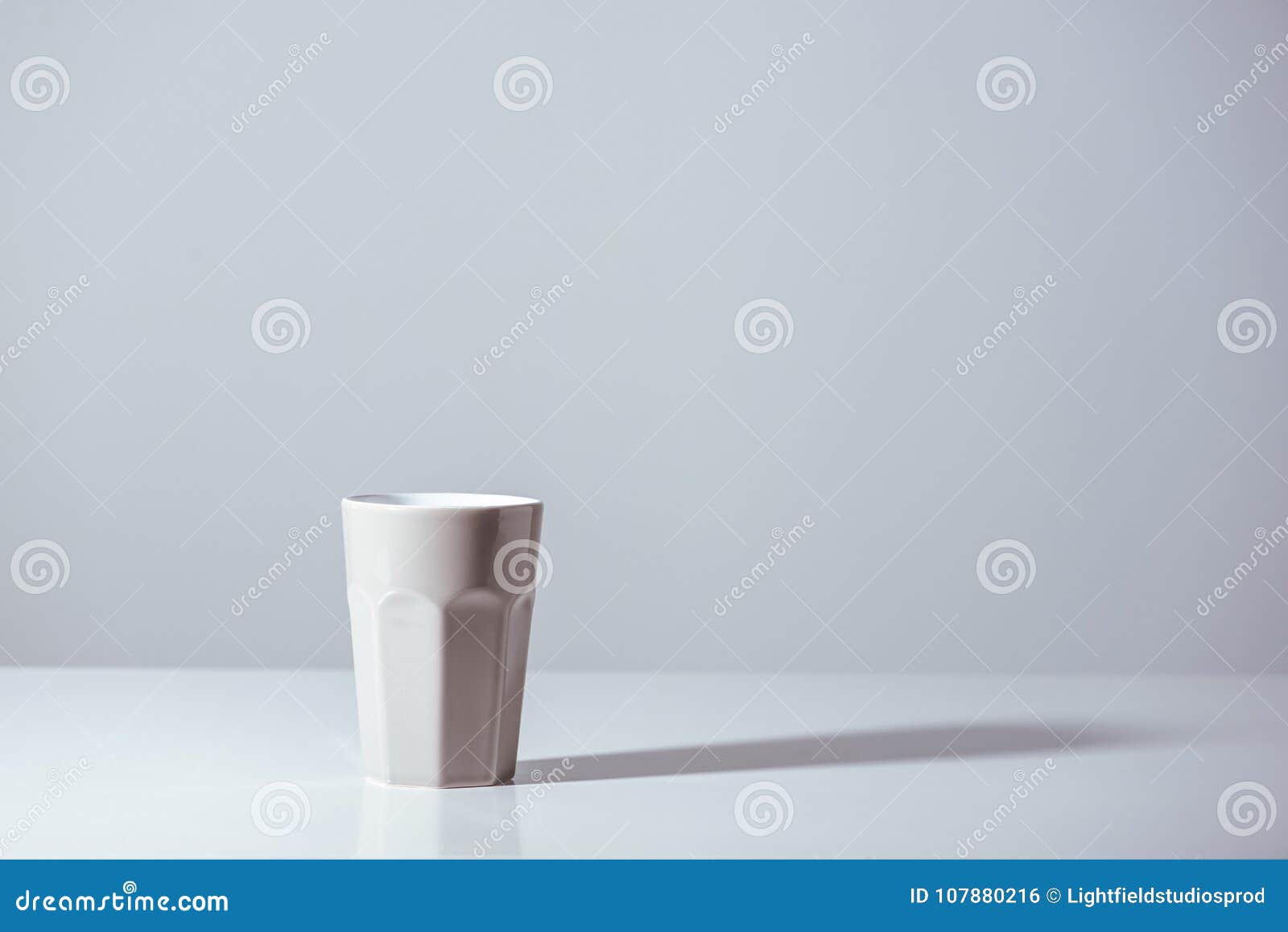 White Vase with Shadow on Grey Stock Photo - Image of empty, minimal ...
