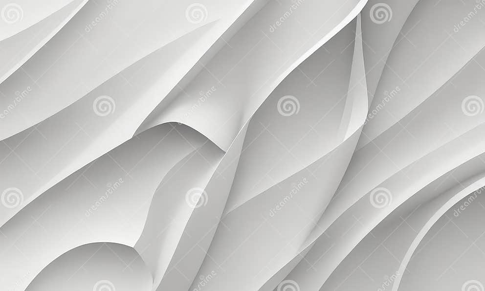 Close-up View White, Wavy Pattern with Subtle Texture, Featuring ...