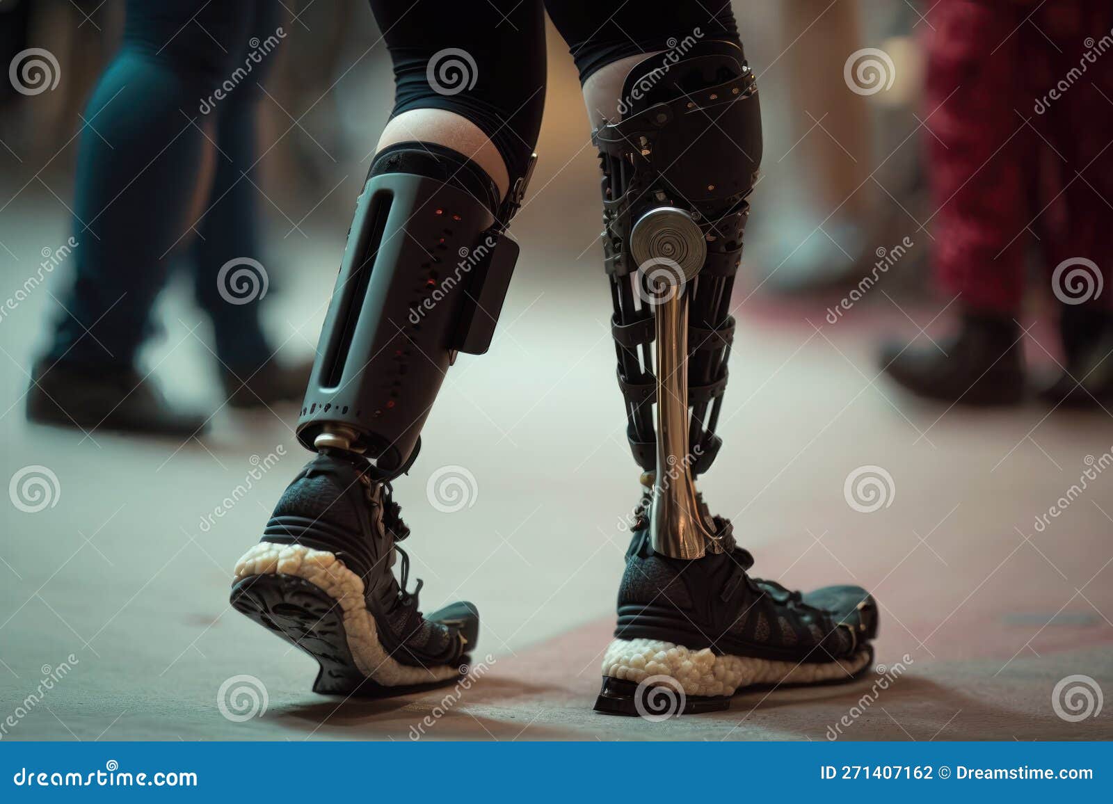 Close Up View of Woman with Leg Prosthesis. AI Generation Stock ...