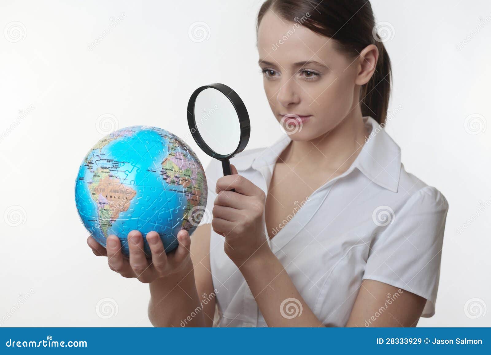 A Close Up View of the World Stock Image - Image of geography ...