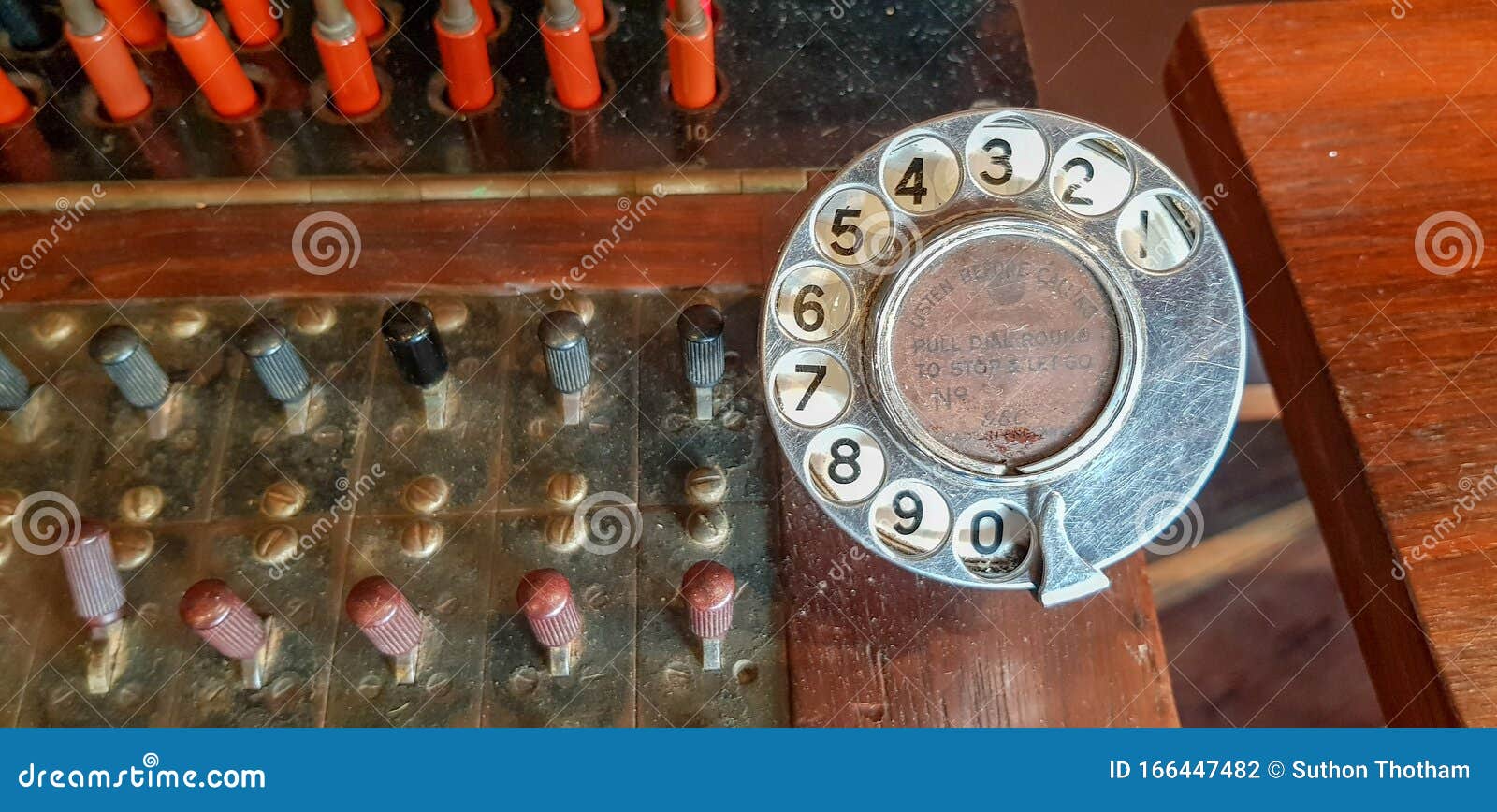 Vintage Bell System Telephone Switchboard Stock Photo - Image of device ...