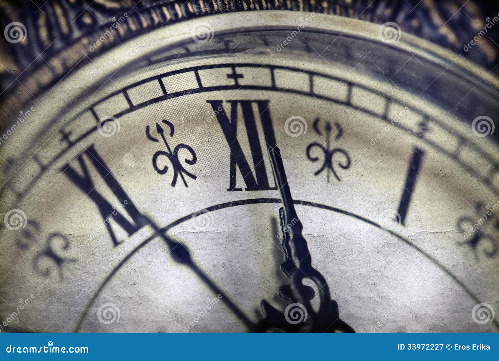 Close up on vintage clock stock image. Image of alarm - 33972227