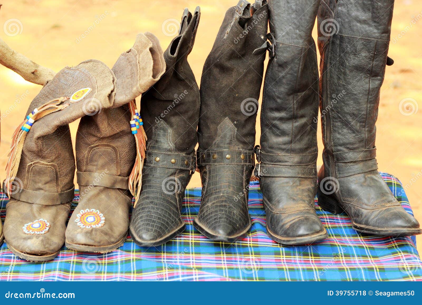 Close Up of Vintage Cowboy Boots Stock Photo - Image of american ...