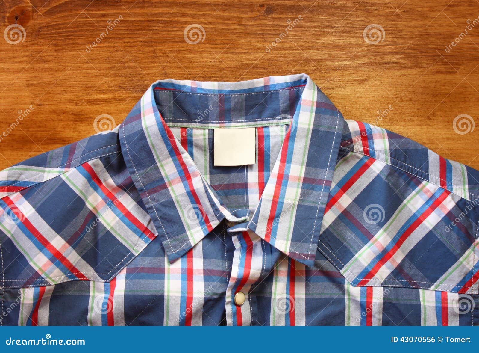 Close Up of Vintage Male Shirt, Checkered Pattern. Stock Photo - Image ...