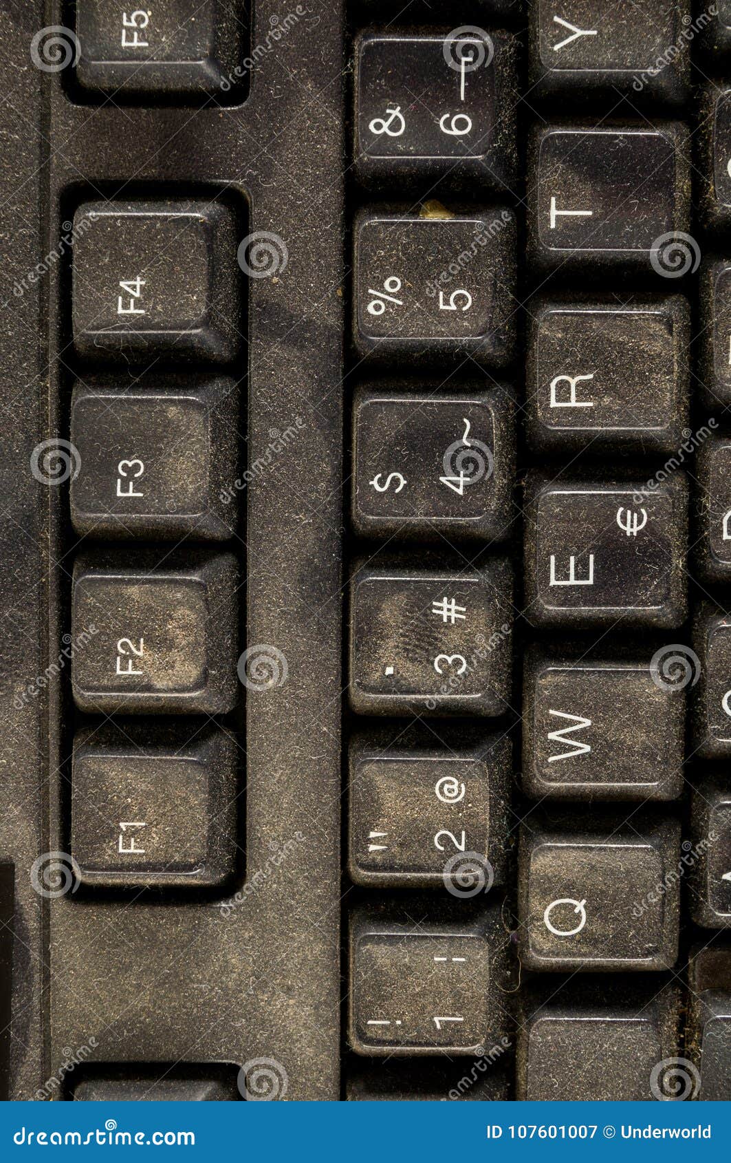 Close-up of Vintage Pc Computer Keyboard Stock Image - Image of shot ...