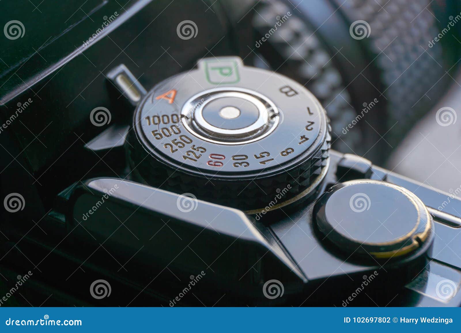 Close-up of a Vintage Photo Camera Stock Photo - Image of control ...