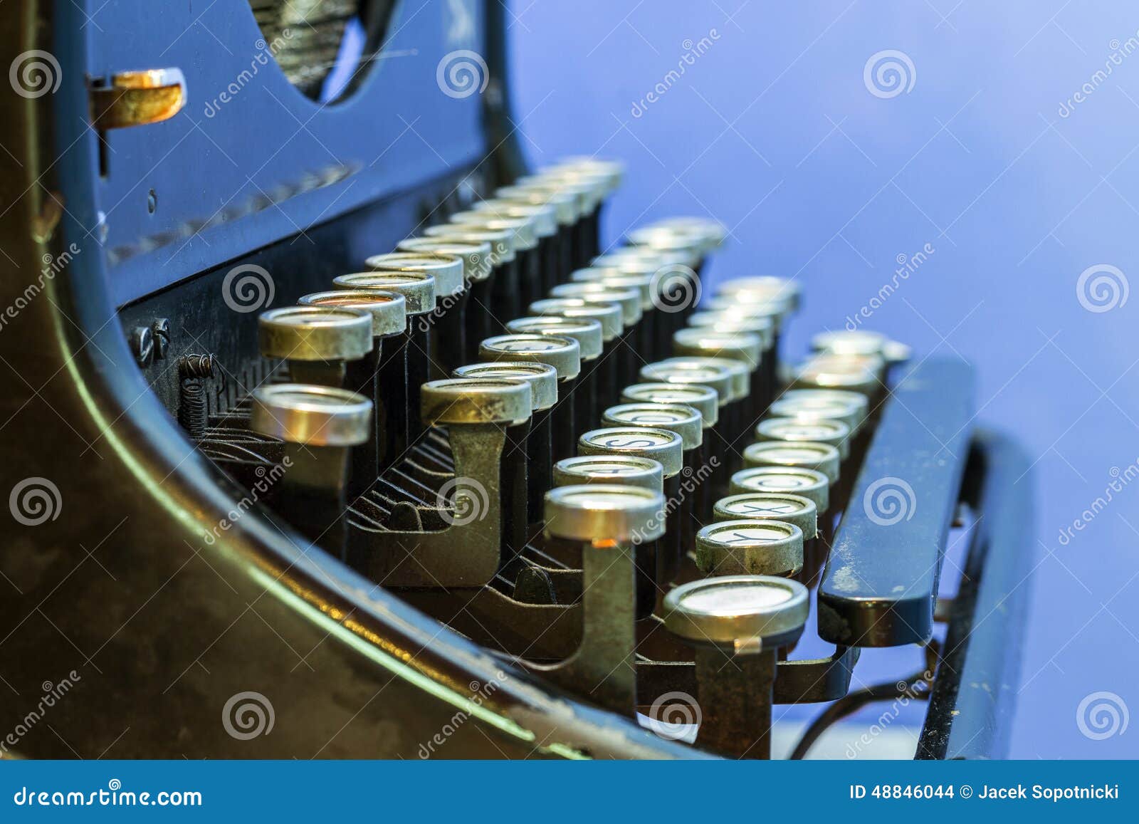 Close Up of Vintage Typewriter. Stock Photo - Image of antique ...