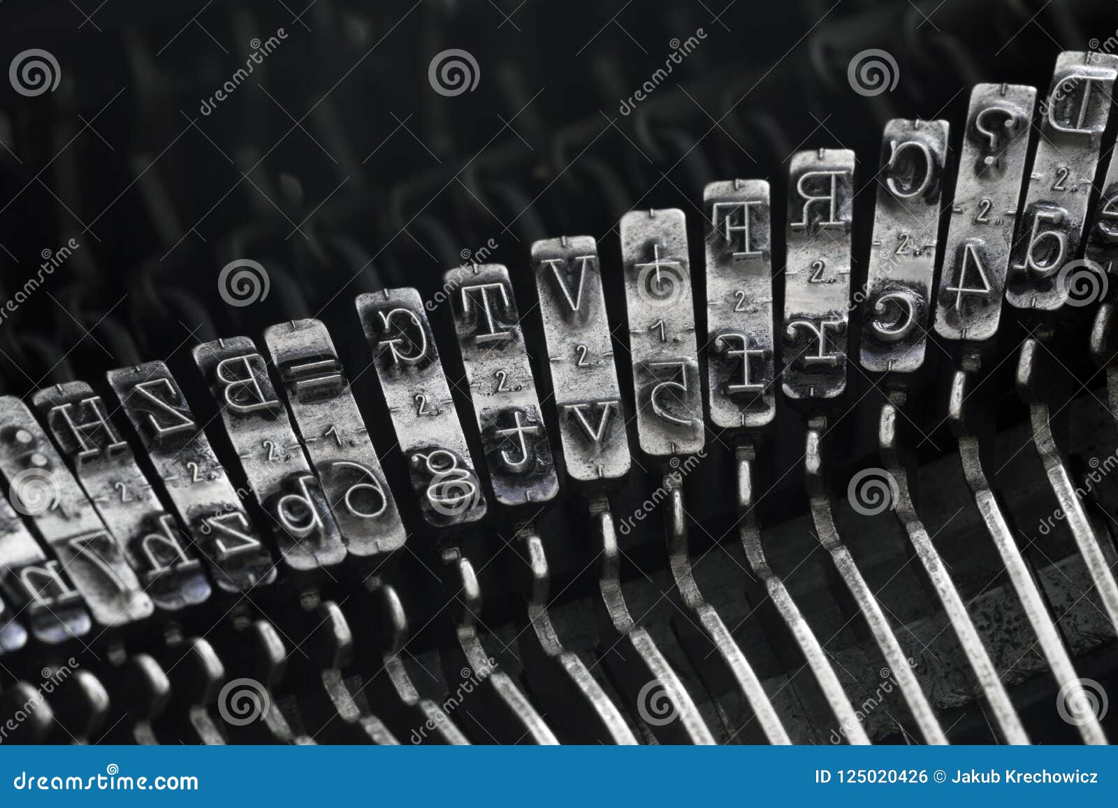Close Up of Typewriter Letters Stock Photo - Image of stamp, press ...