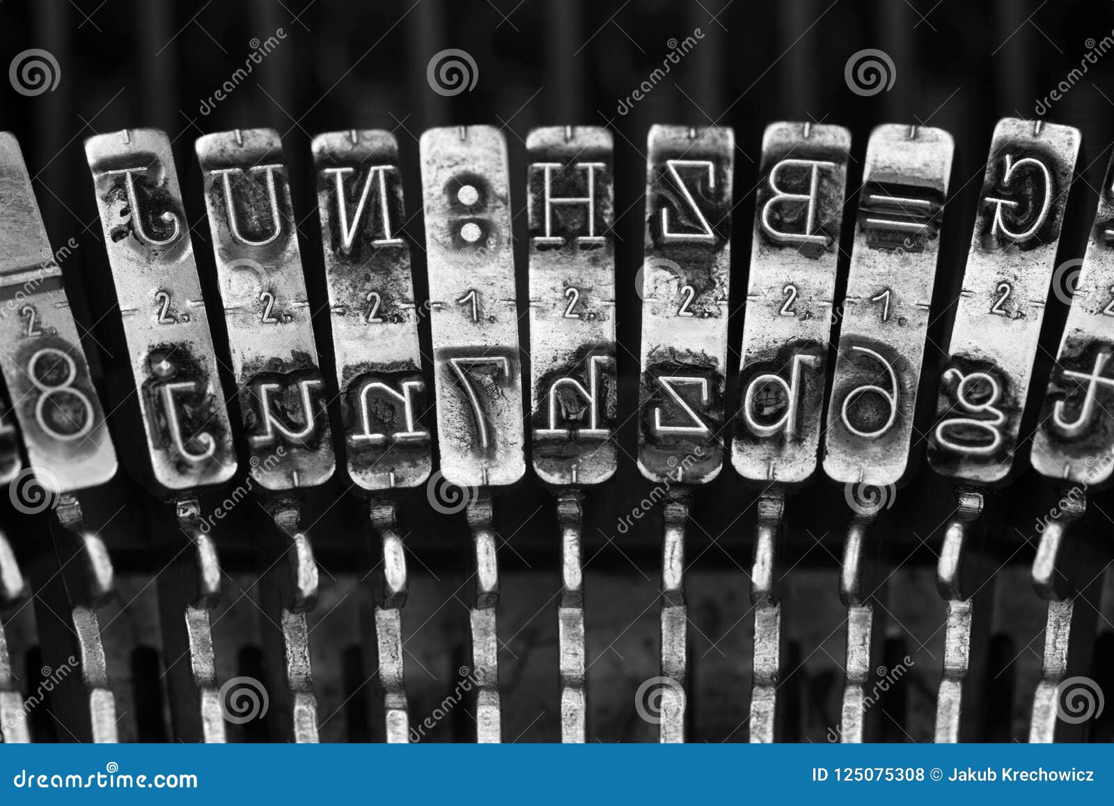 Close Up of Typewriter Letters Stock Photo - Image of characters ...