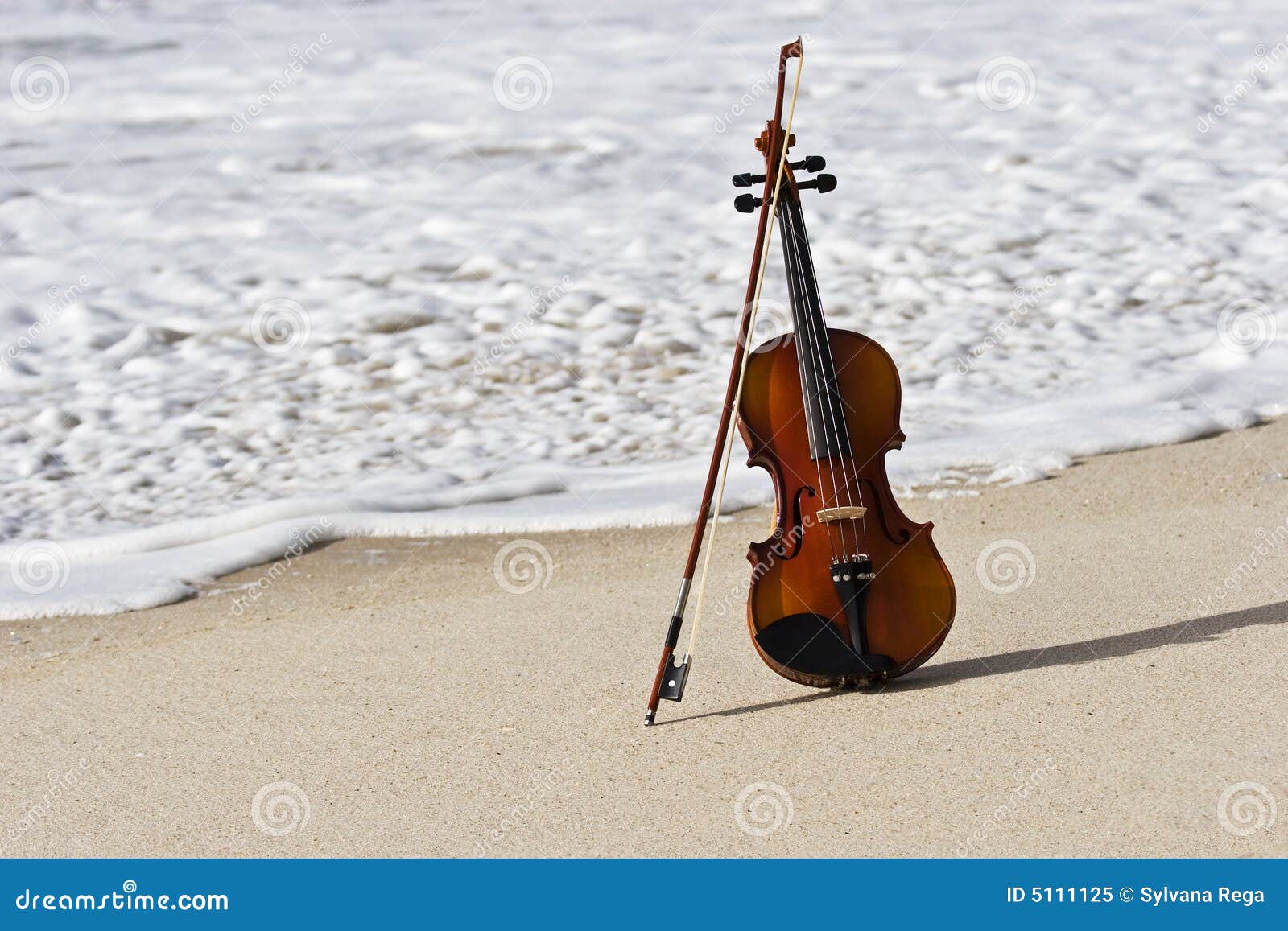 Close Up of a Violin and the Atlantic Seashore Stock Image - Image of ...