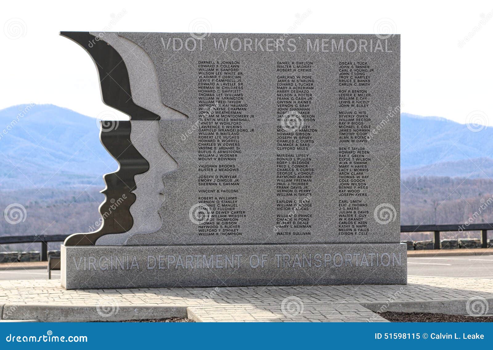 Close-Up of the Virginia Highway Workers Memorial Editorial Image ...