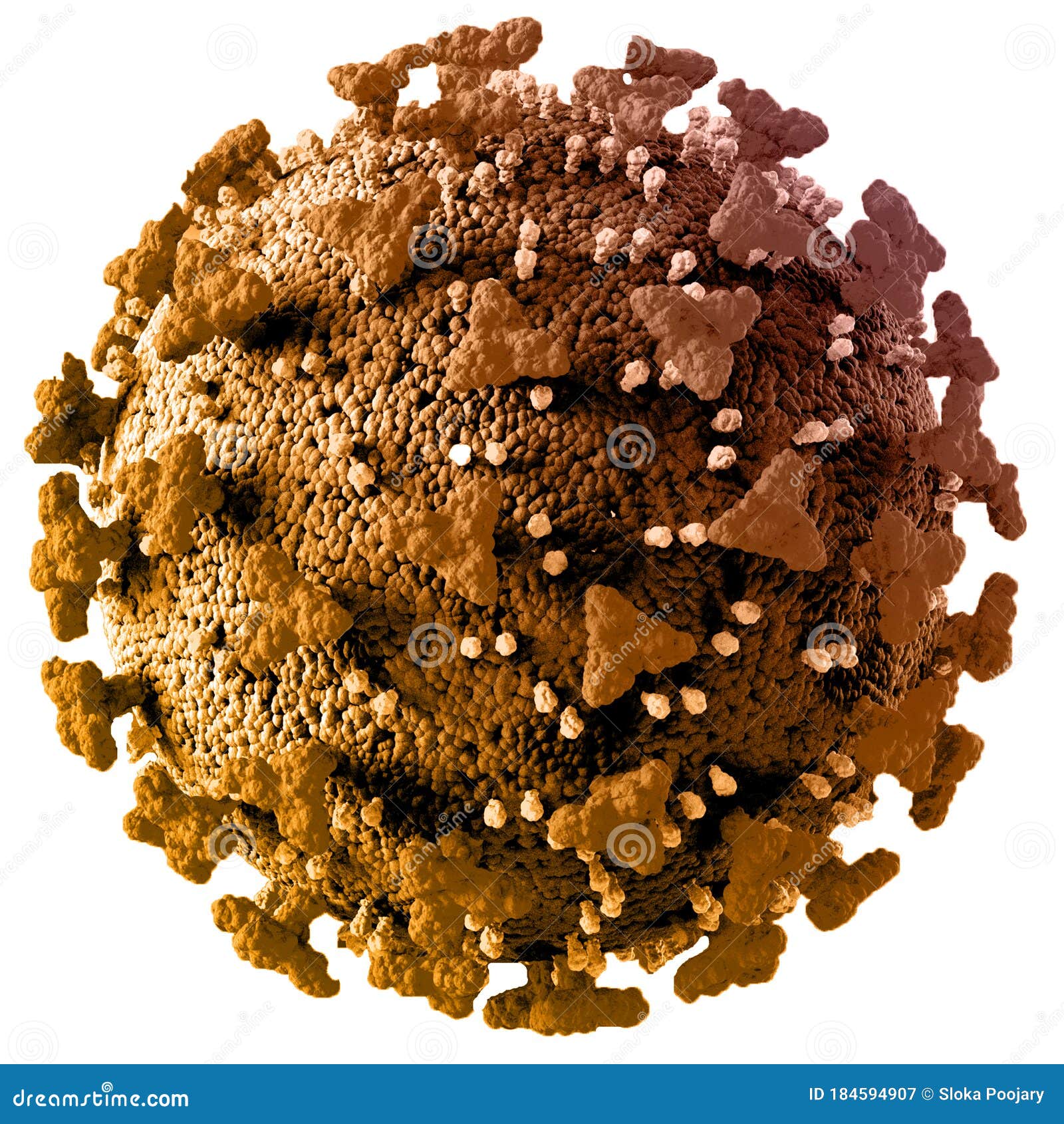 Close-up Virus Cells or Bacteria Molecule. Flu, View of a Virus Under a ...