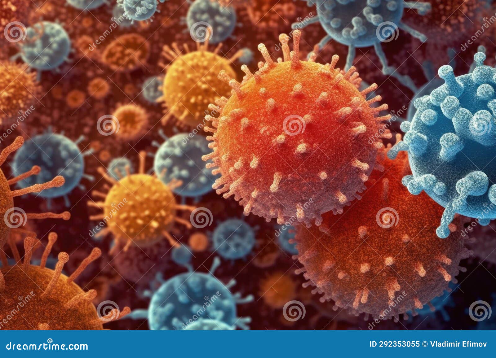 Close Up of Viruses stock image. Image of corona, infection - 292353055