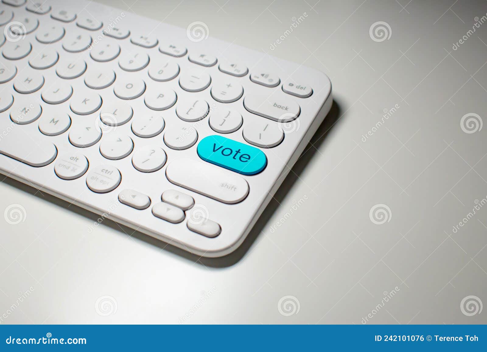 Close Up of a Vote Button on a Keyboard. Conceptual Stock Photo - Image ...