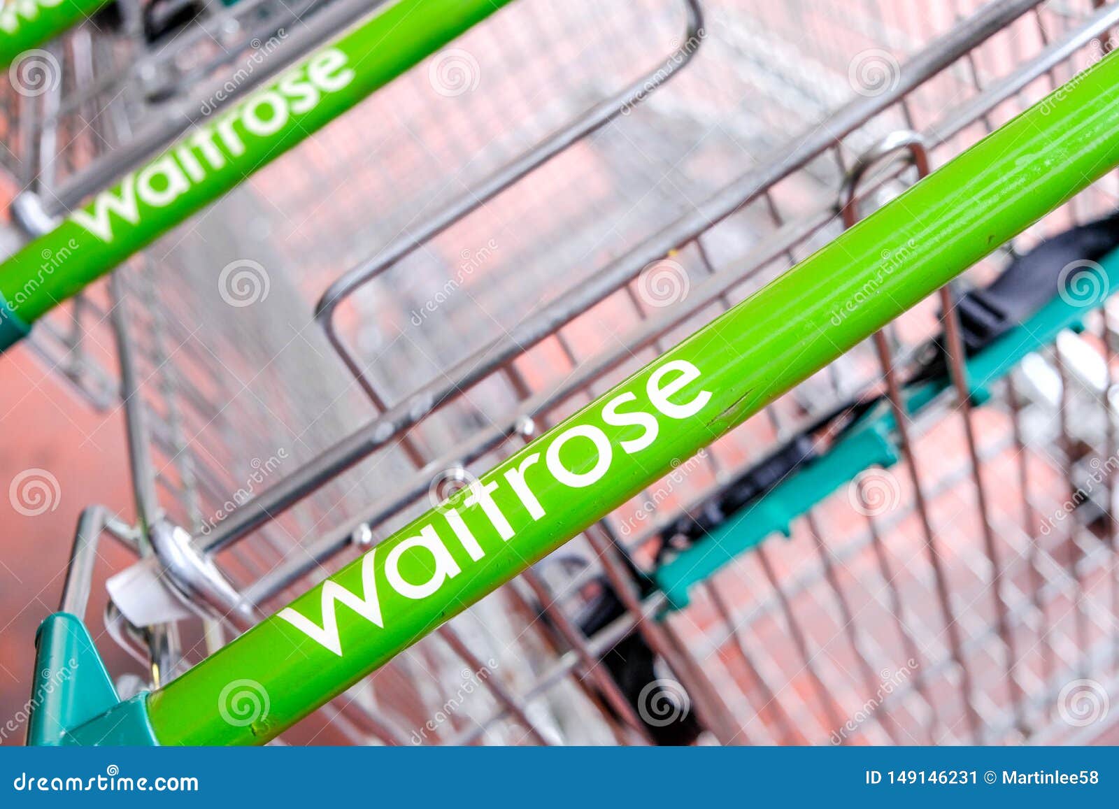 Waitrose Shopping Trolley editorial photo. Image of high - 149146231