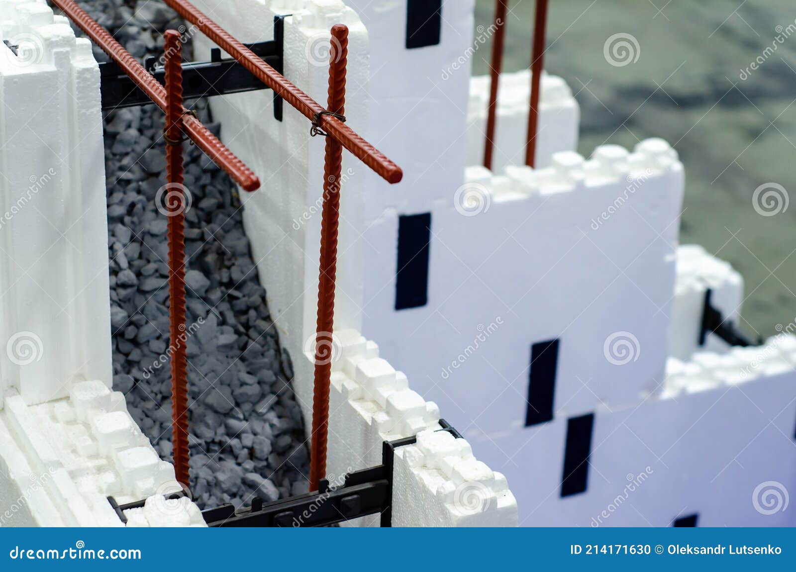 Close-up of Wall Building Construction Stock Photo - Image of builder ...