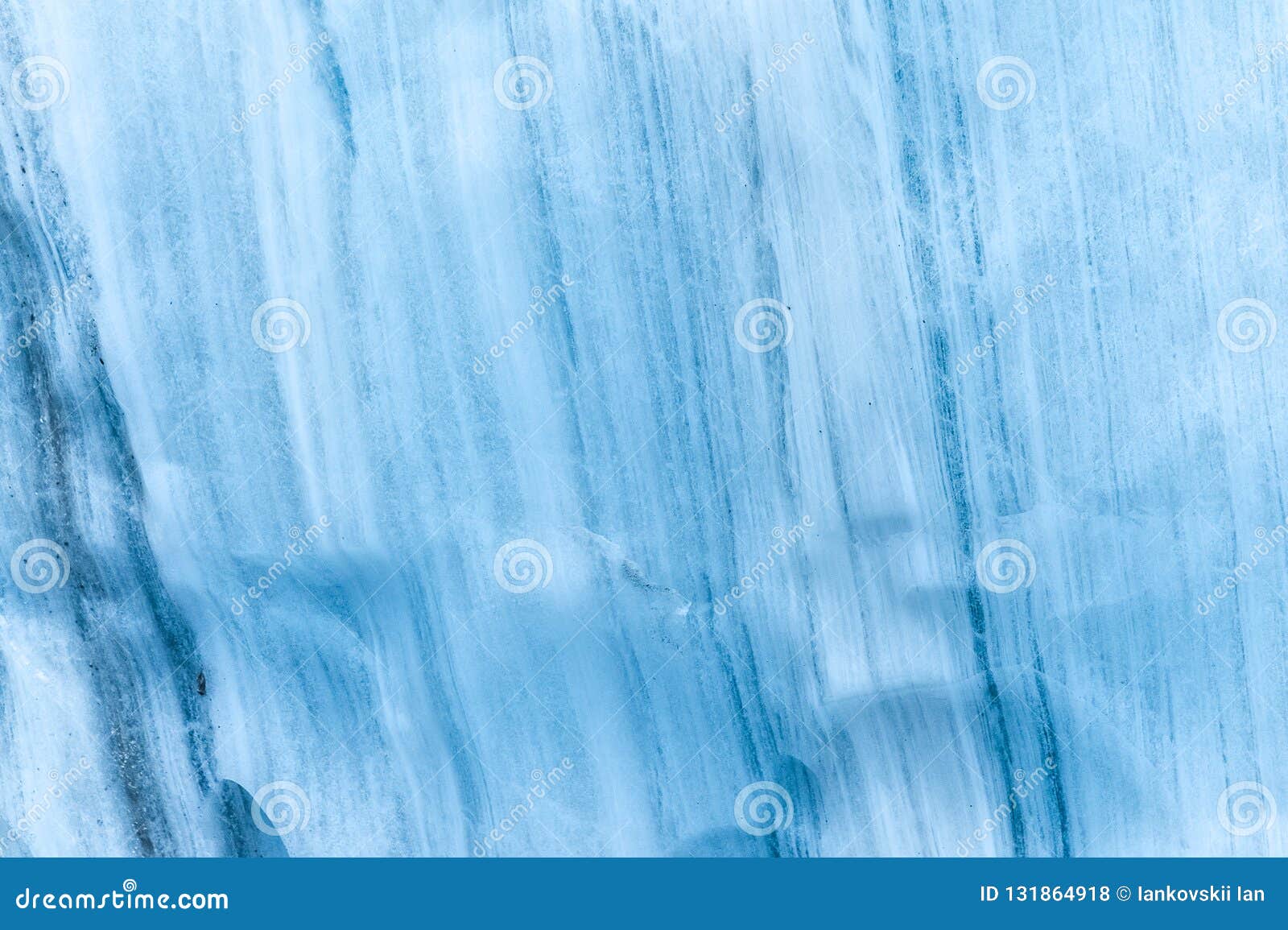 Close-up Wall of a Centuries-old Glacier with a Structure of Stripes ...