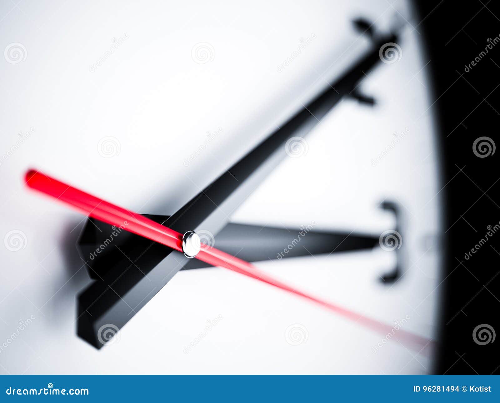 Close up wall clock arrows stock illustration. Illustration of ...