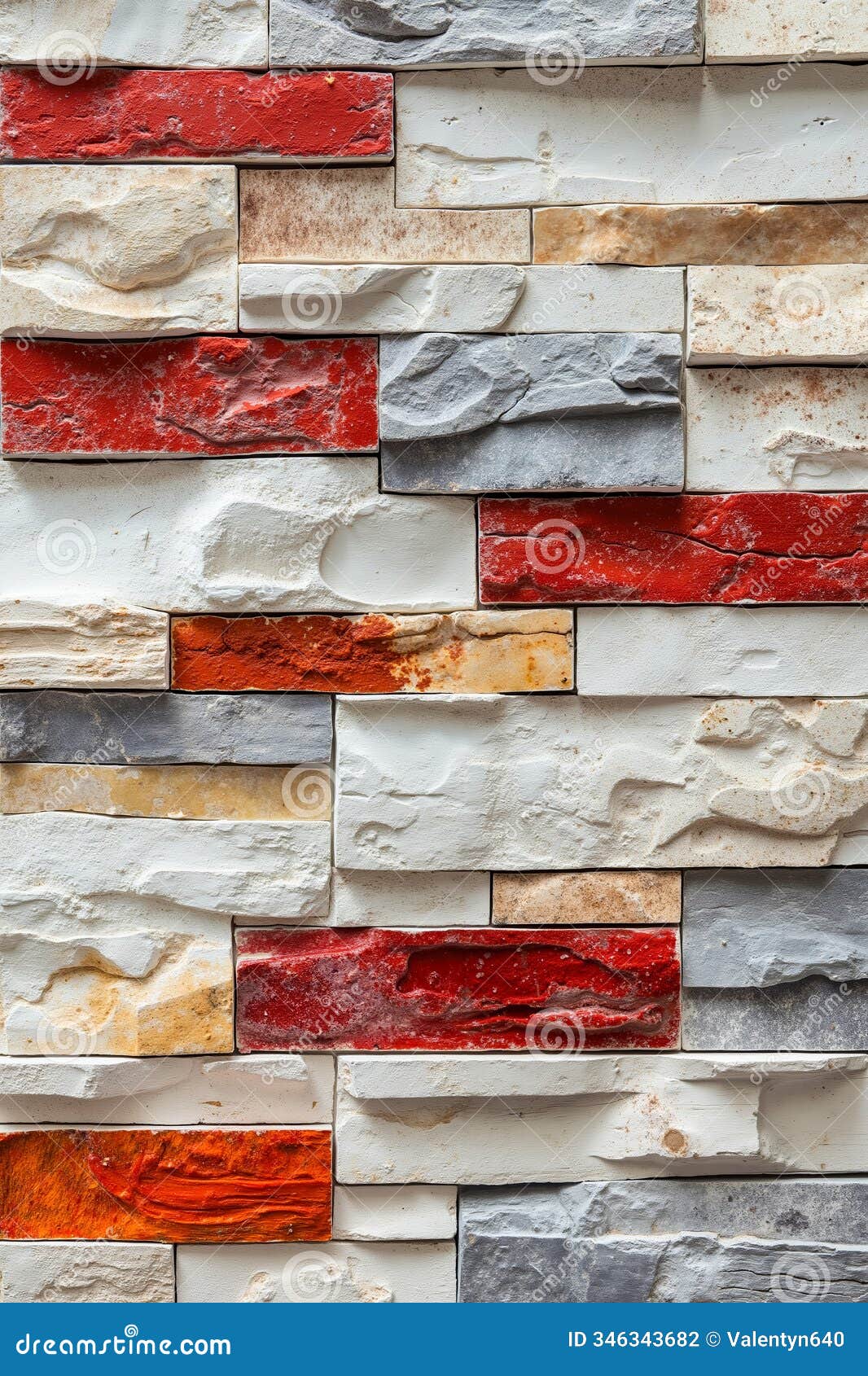 A Close Up of a Wall Made of Different Colored Stone Blocks Stock Photo ...